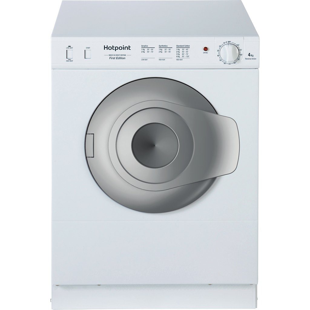 Hotpoint NV4D01P Hotpoint NV4D 01 P UK Vented Tumble Dryer White